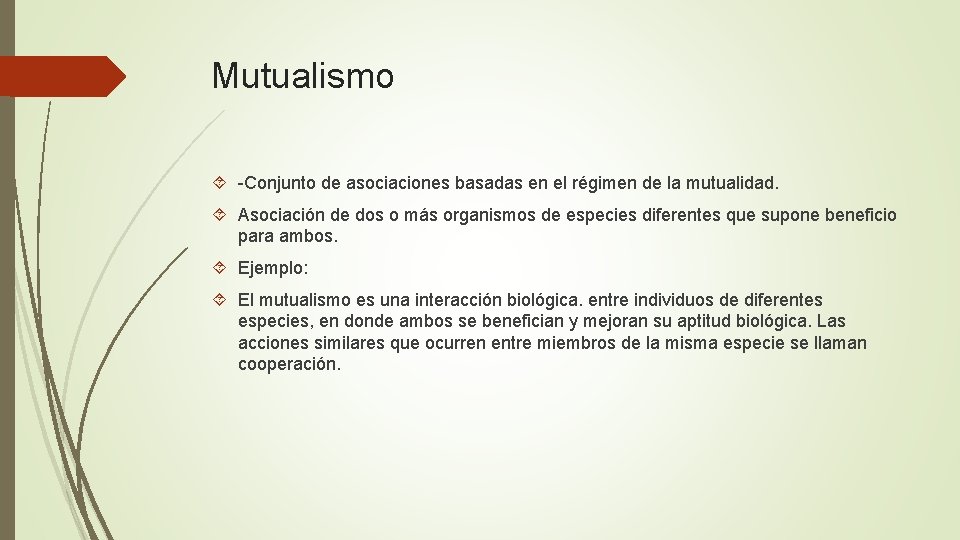 Relaciones interespecificas parasismo mutualismo simbiosis depredacin ...