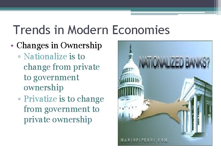 Economic Systems Chapter 2 Types of Economic Systems