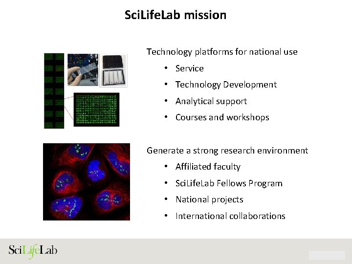 Sci Life Lab Science for Life Laboratory Eva