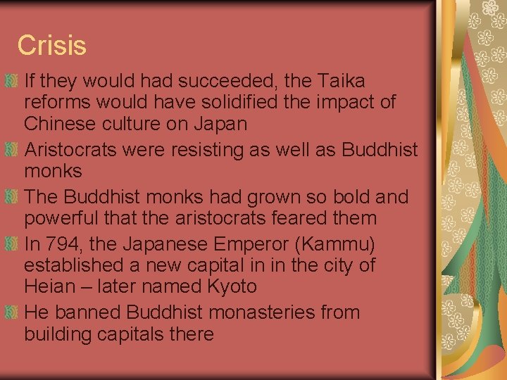 The Spread of Chinese Civilization Japan Chinese influence