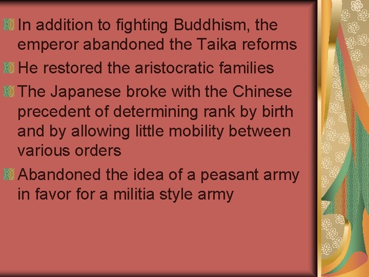 The Spread of Chinese Civilization Japan Chinese influence