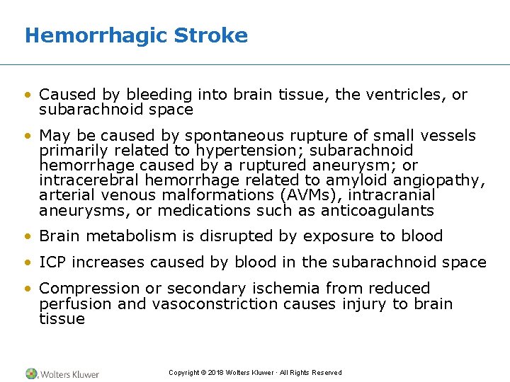 Chapter 67 Management of Patients With Cerebrovascular Disorders
