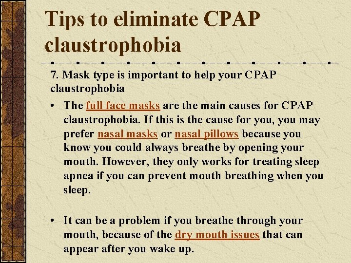 CPAP Claustrophobia BY AHMAD YOUNES PROFESSOR OF THORACIC