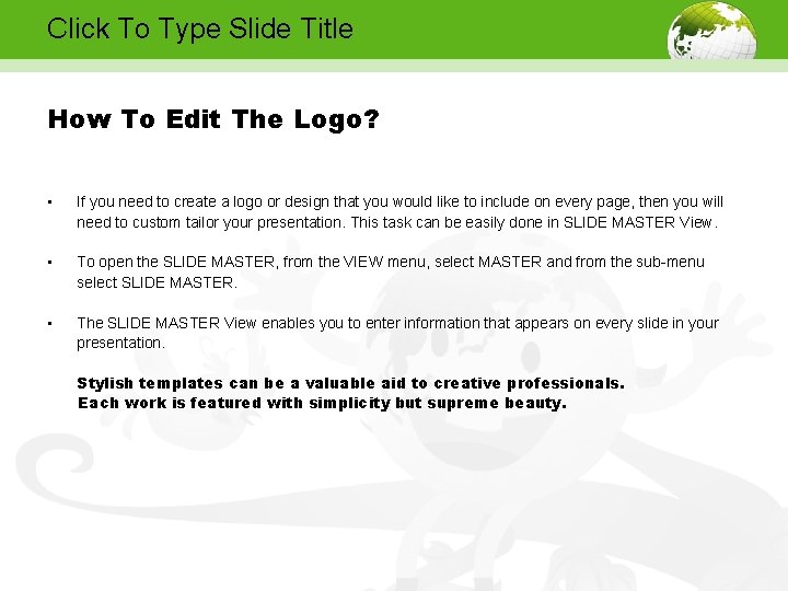 PPT TEMPLATE Click To Type Slide Title How