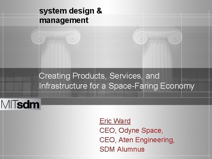 system design management Creating Products Services and Infrastructure