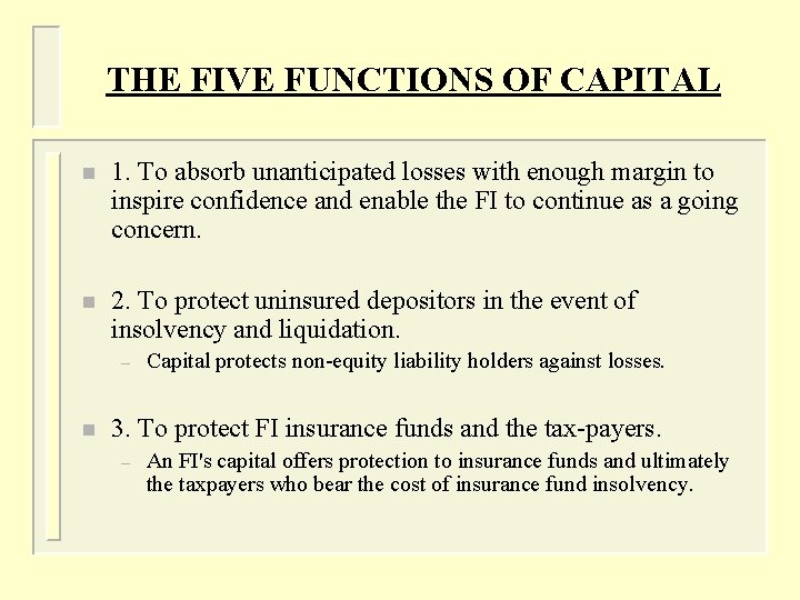 CAPITAL ADEQUACY Adapted from Saunders and Cornetts Textbook