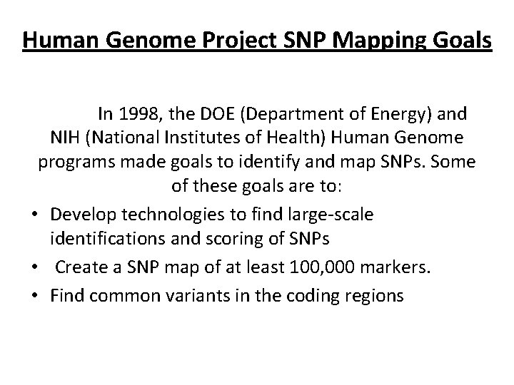 Comparing SNPs with CNVs By Samuel Saldana What