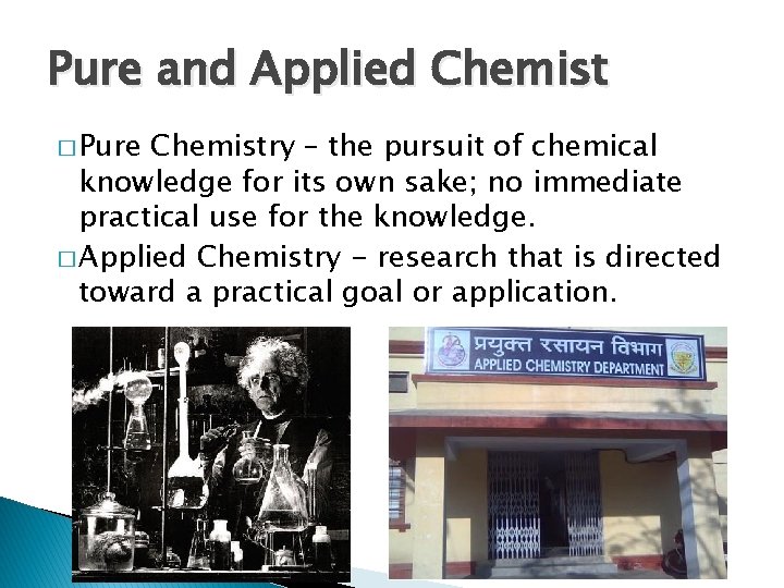 Introduction to Chemistry Chemistry Because living and nonliving