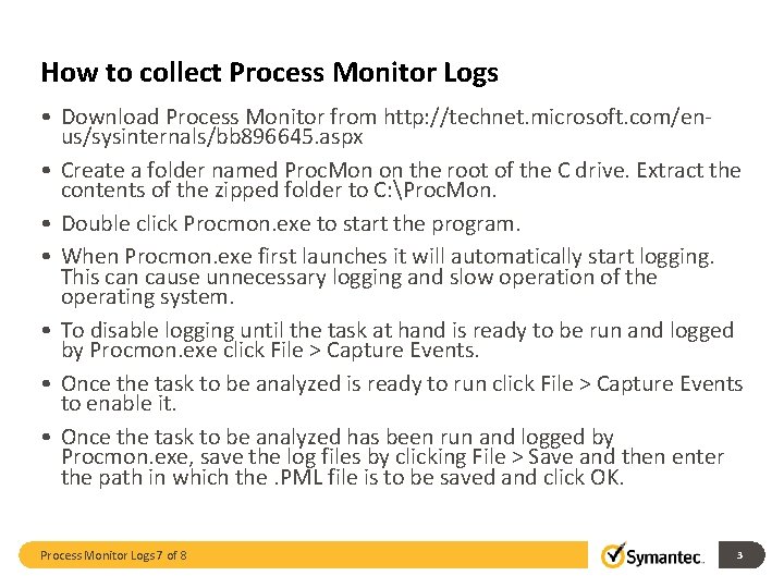 Guide to Logging for Monitor Solution Process Monitor
