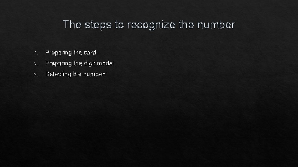 Credit Card Number Recognition MM Credit Card Number