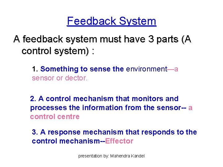 Homeostasis Presentation by Mahendra kandel mkmahendrahotmail com ...