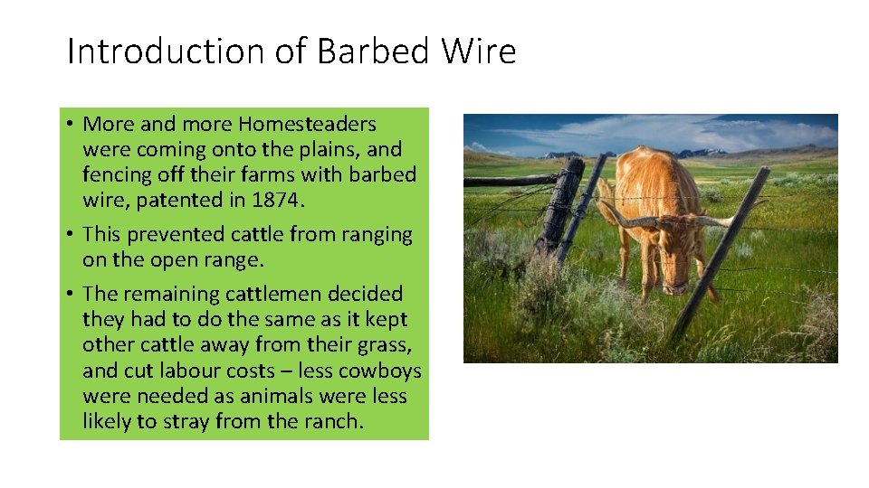 Why did open range cattle Ranching decline after