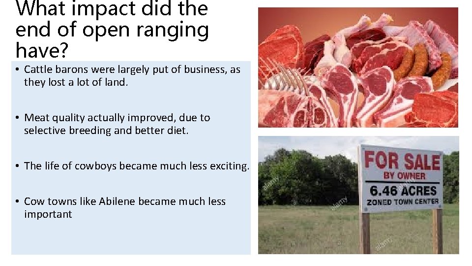 Why did open range cattle Ranching decline after