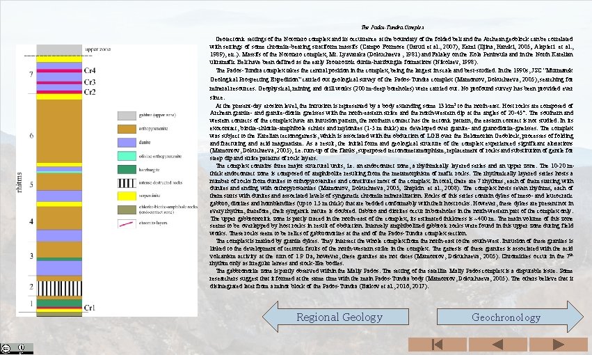 Evolution and metallogenic settings of the PadosTundra chromebearing