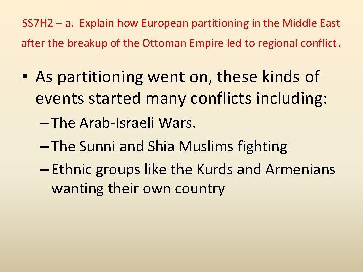 SOUTHWEST ASIA Middle East Historical Understandings Imperial History