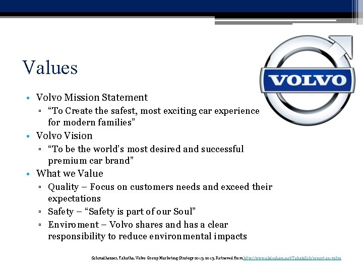Volvo Cars Promotional Creative Brief Team Two Tony