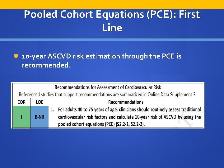 2019 ACCAHA Guideline on the Primary Prevention of