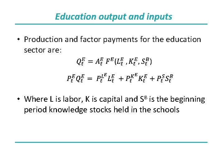 How does education contribute to productivity Presentation to