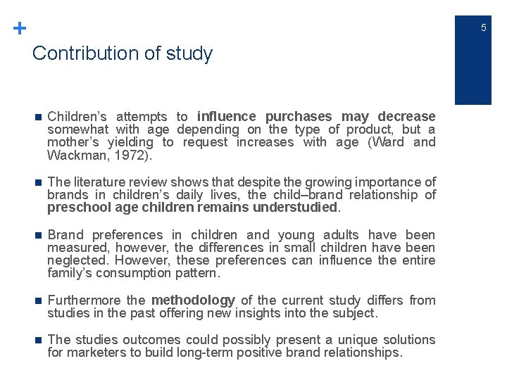6 th International CONSUMER BRAND RELATIONSHIP Conference Childrens