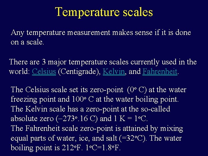 Lecture 7 Temperature and Heat Buoyancy Chapter 4