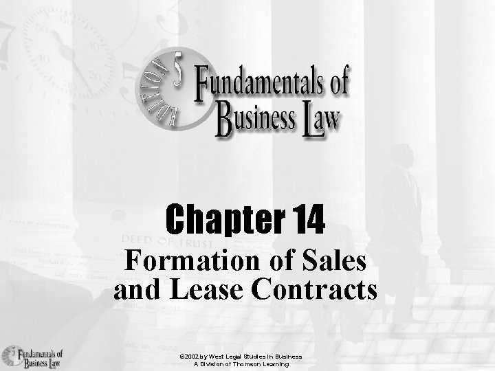 Chapter 14 Formation of Sales and Lease Contracts