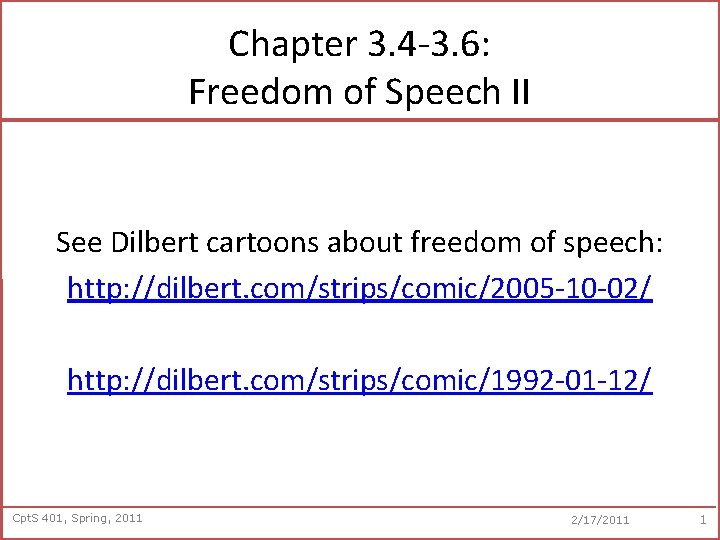Chapter 3 4 3 6 Freedom of Speech