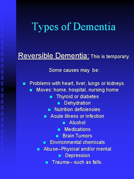 Alzheimers Disease A Basic Overview Presented by The