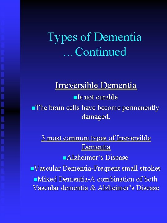 Alzheimers Disease A Basic Overview Presented by The