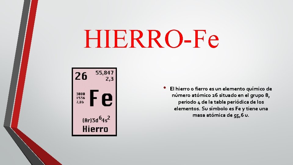 TABLA PERIODICA La tabla peridica de los elementos