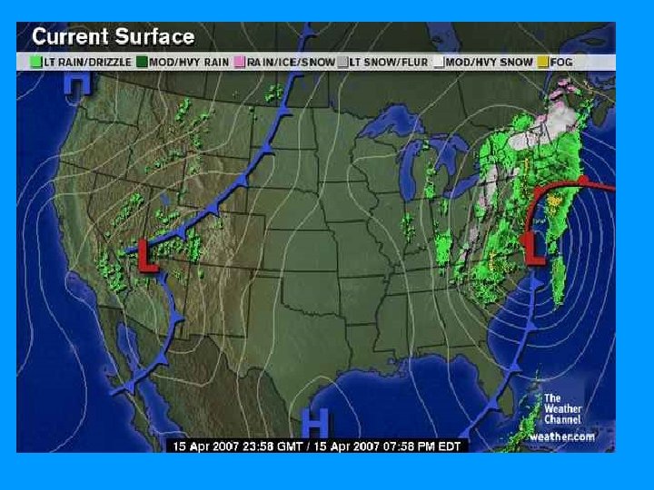 Introduction Weather Maps The collection of weather variables