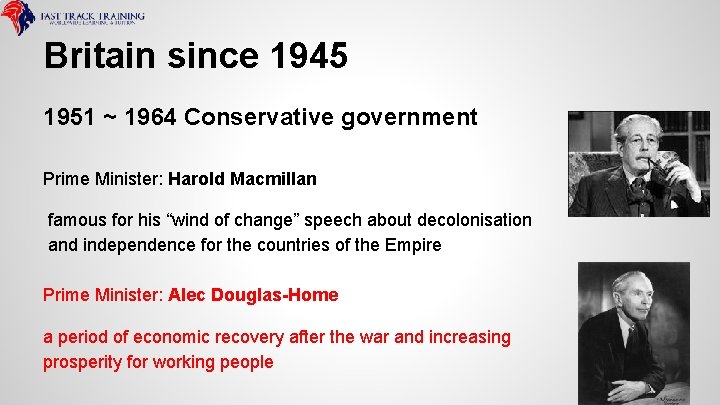 Lesson 7 Britain since 1945 Britain since 19451951