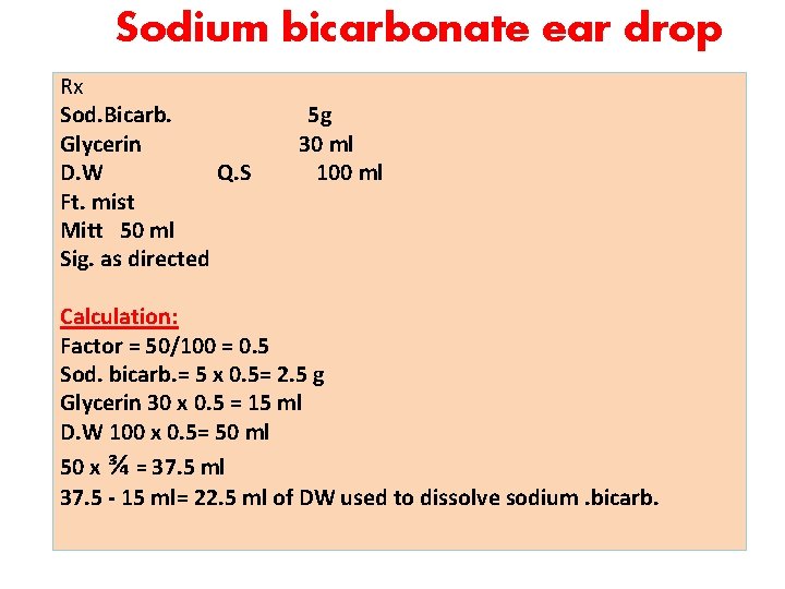 Pharmaceutical Technology Stage three Nasal ear Drops Nasal