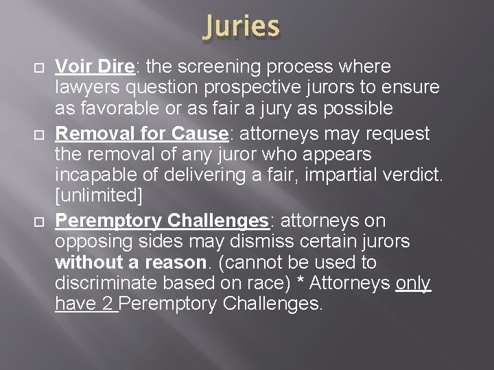 CHAPTER 5 THE COURT SYSTEM Trial Courts listen