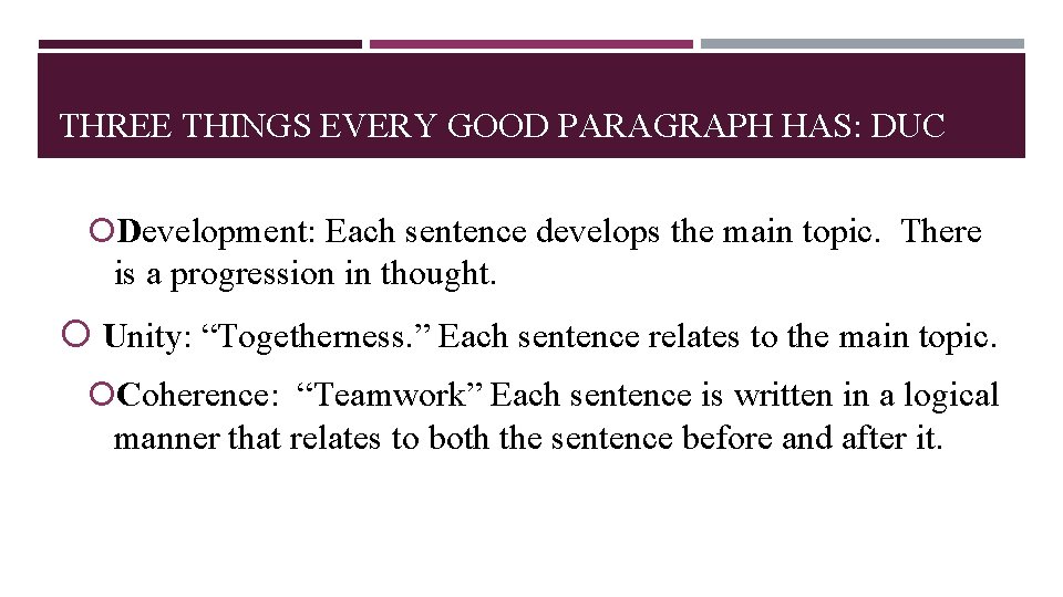 PARAGRAPH WRITING WHAT IS A PARAGRAPH A group
