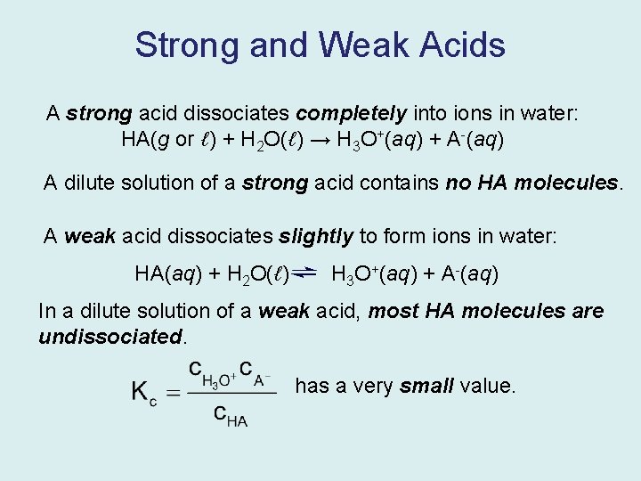 CHEM 1 B General Chemistry Ch 18 AcidBase