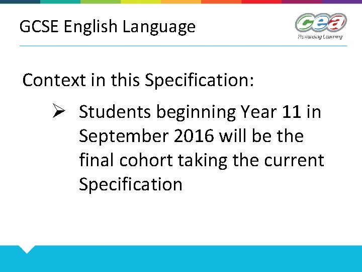 2016 GCSE Qualifications New Centre Support GCSE English