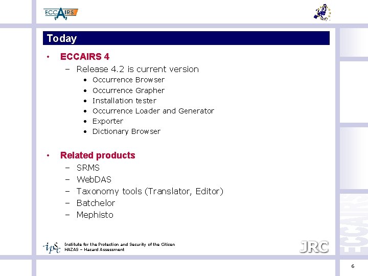 Presentation ECCAIRS Technical Course Provided by the Joint