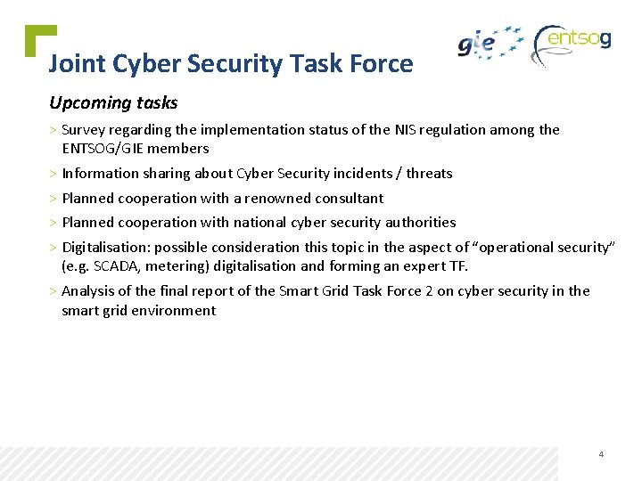Brussels 21 June 2019 ENTSOG GIE Cyber Security