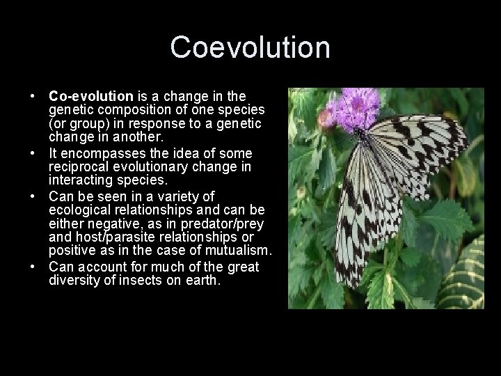Coevolution American Field Guide Evolution Evolution by natural