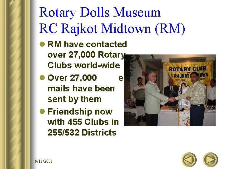 The Rotary Club of Somerset Levels special friendship