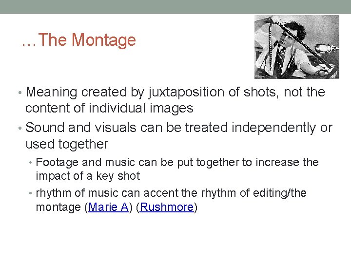 SOVIET MONTAGE 1924 1930 Soviet Cinema in the