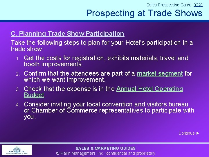 Sales Prospecting Guide 8228 Prospecting at Trade Shows