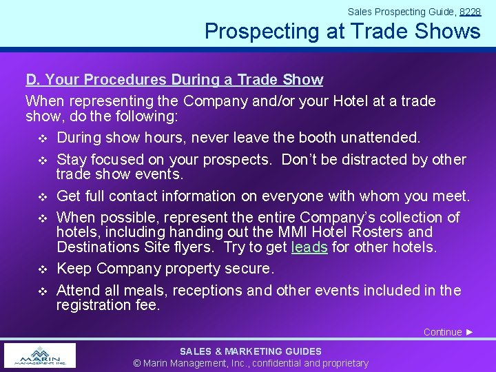 Sales Prospecting Guide 8228 Prospecting at Trade Shows