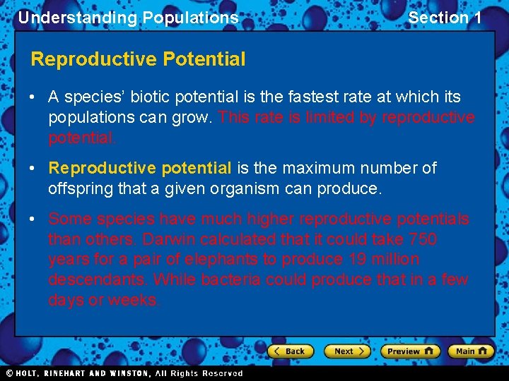 Understanding Populations Bellringer Section 1 Understanding ...
