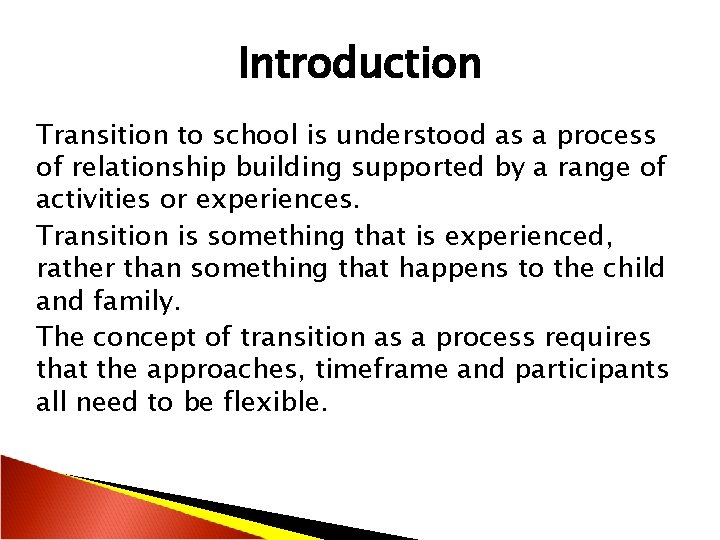 Successful Transition to School for Indigenous Children Bob