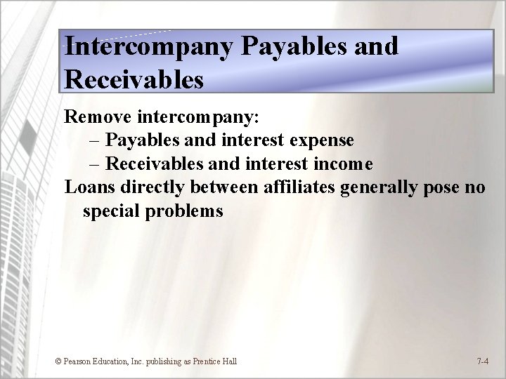 Chapter 7 Intercompany Profit Transactions Bonds by Jeanne