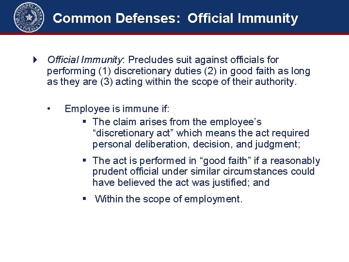 An Overview of the Texas Tort Claims Act