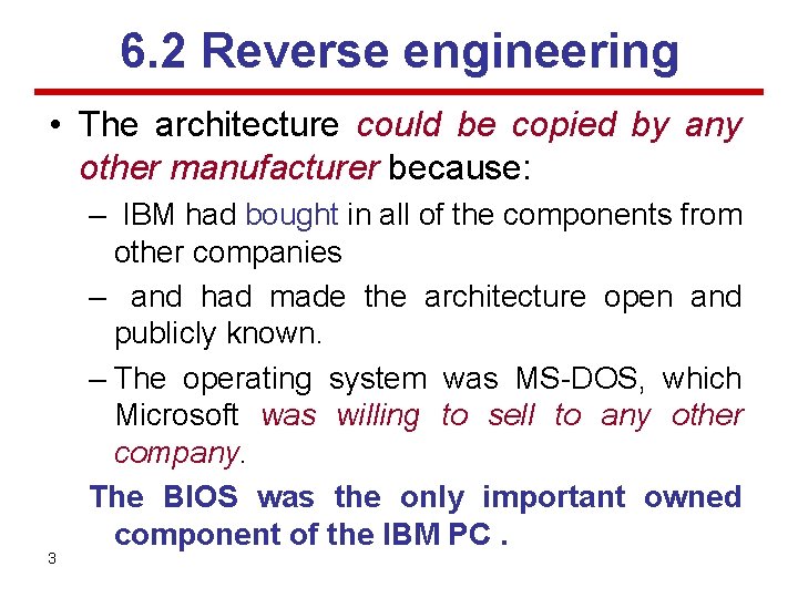 Section 6 IBM Clones 1 6 1 IBM