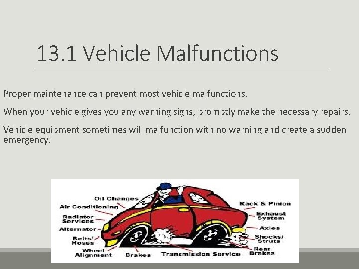 HANDLING EMERGENCIES CHAPTER 13 Ch 13 Vocabulary Air
