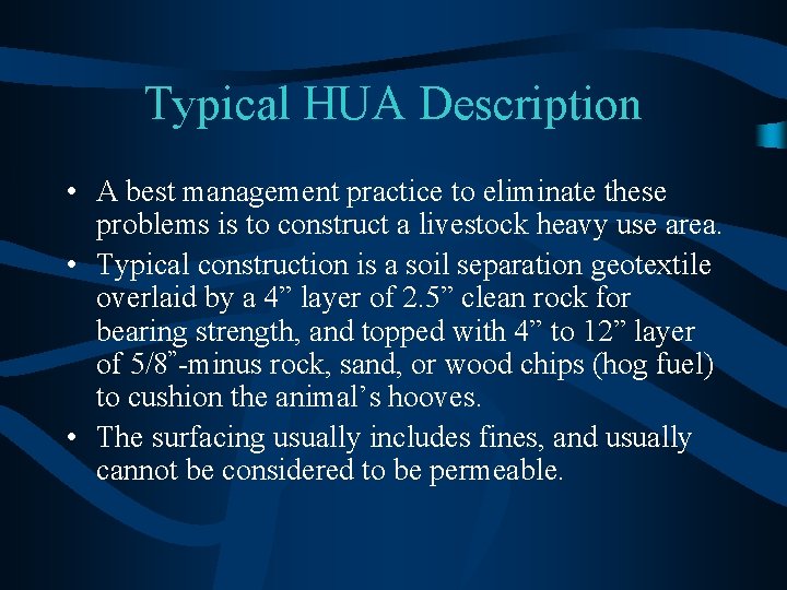 Permeable Heavy Use Area for Livestock Farms Presentation